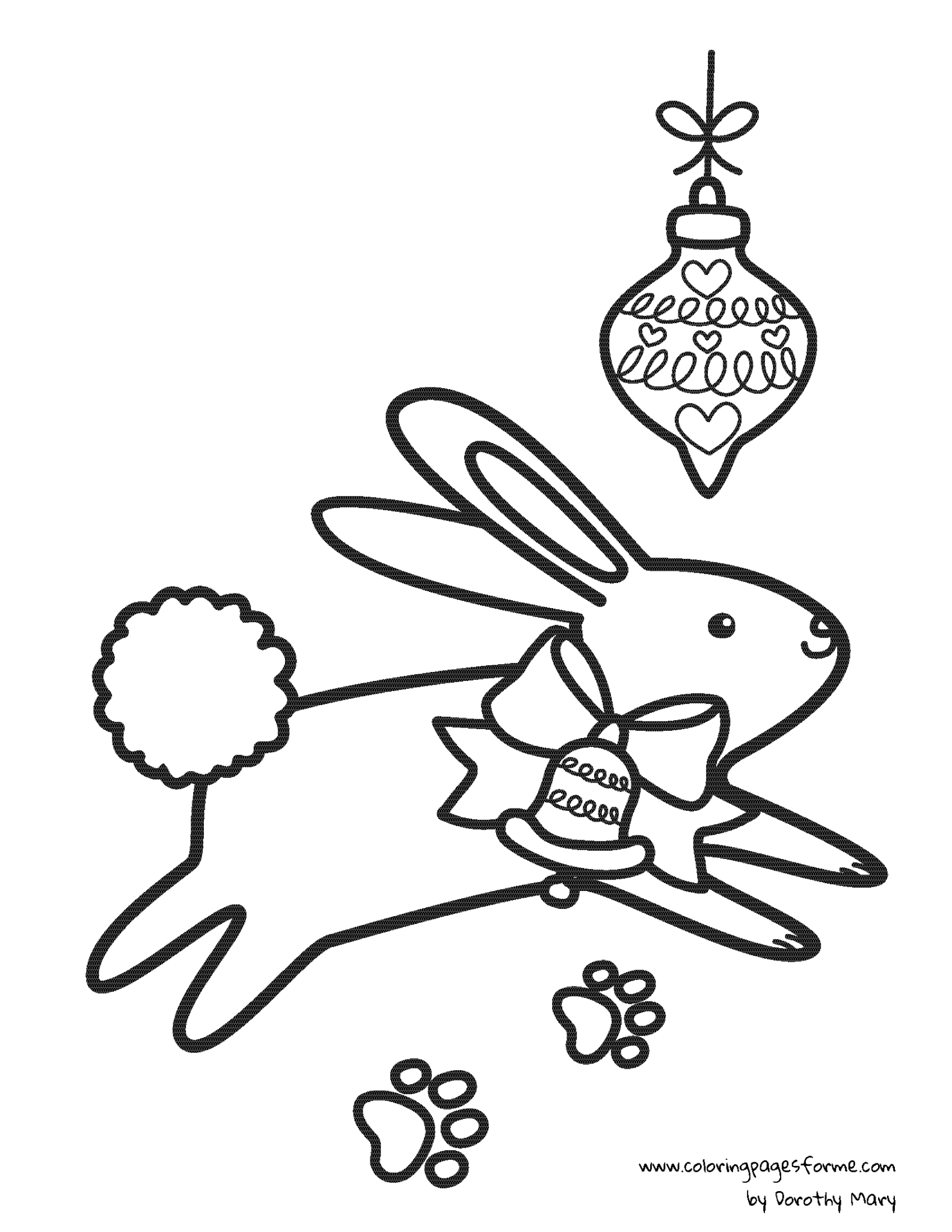 Free and Printable Christmas Animals Coloring Pages for Kids