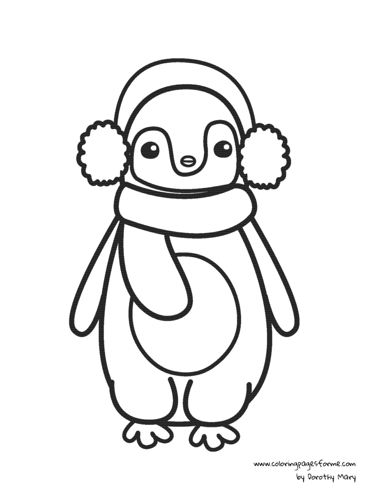 Free and Printable Christmas Animals Coloring Pages for Kids