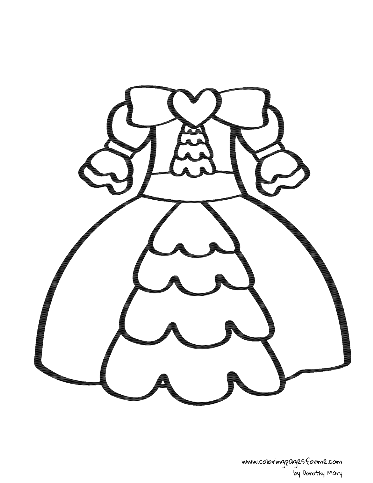 Free and Printable Clothes Coloring Pages for Kids