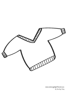 Free and Printable Clothes Coloring Pages for Kids