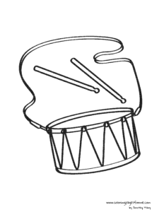 Free and Printable Musical Instruments Coloring Pages