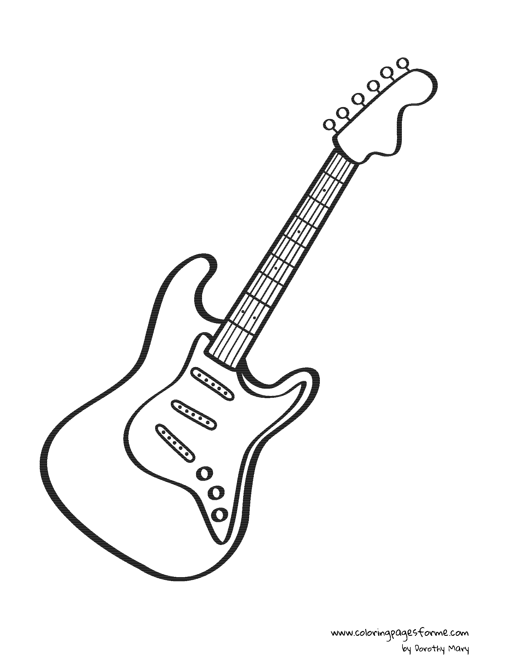 Free and Printable Musical Instruments Coloring Pages