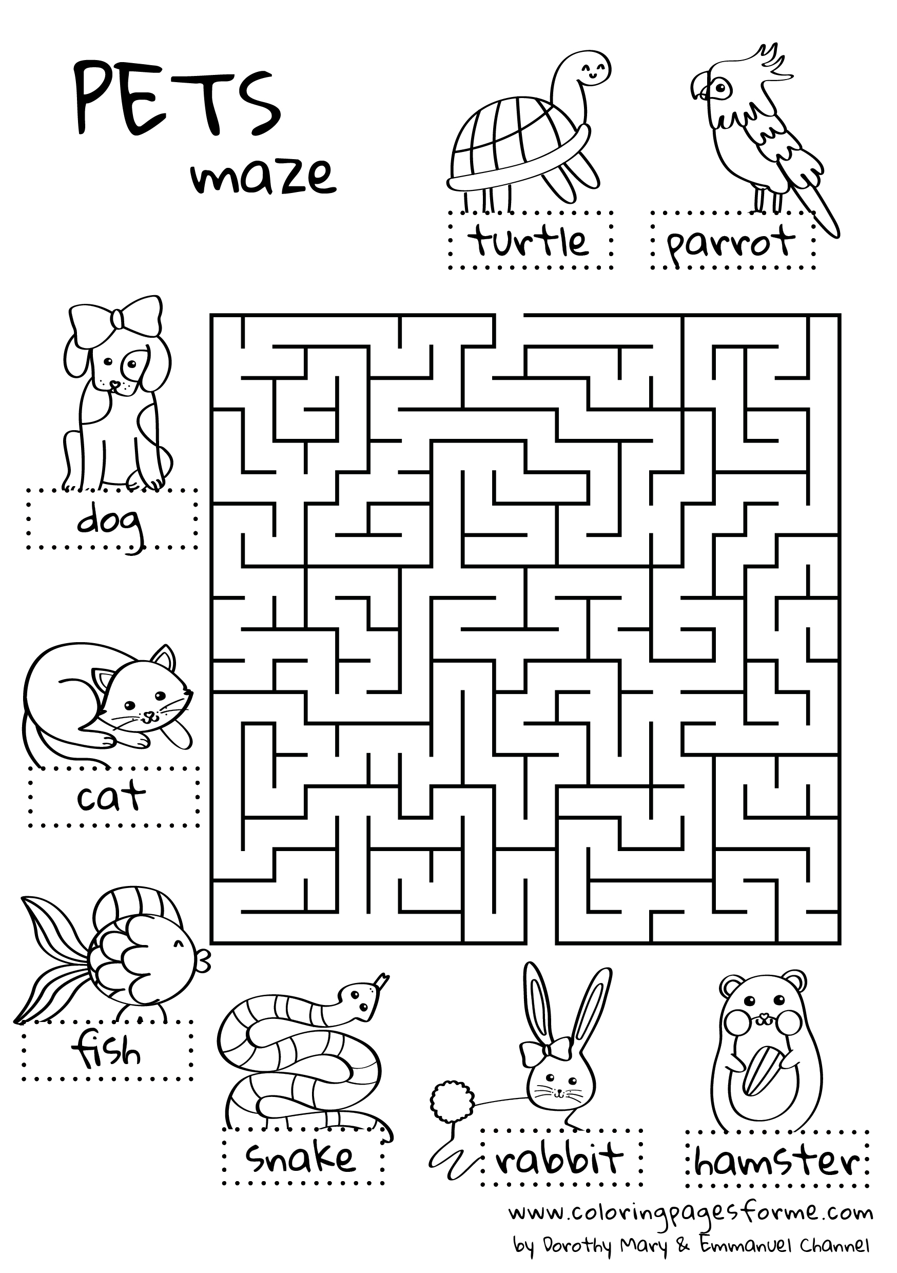 Pets English Worksheets – Free Printable Learning PDFs