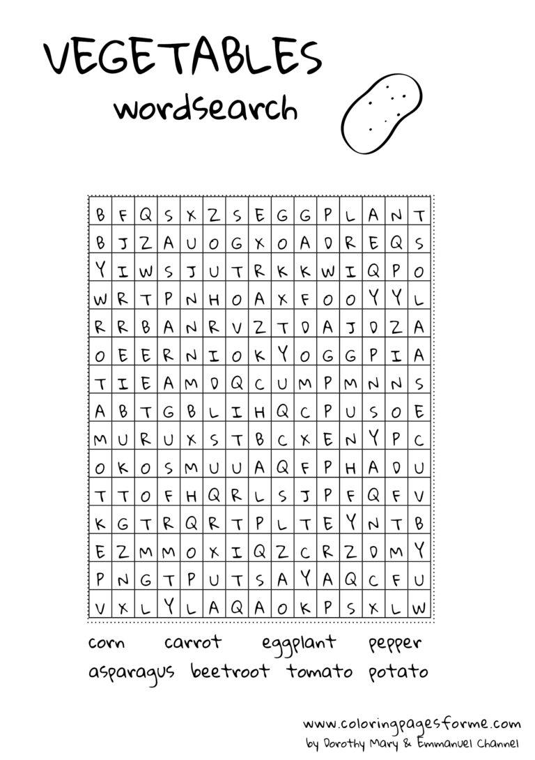 Vegetables English Worksheets – Free Printable ESL PDFs