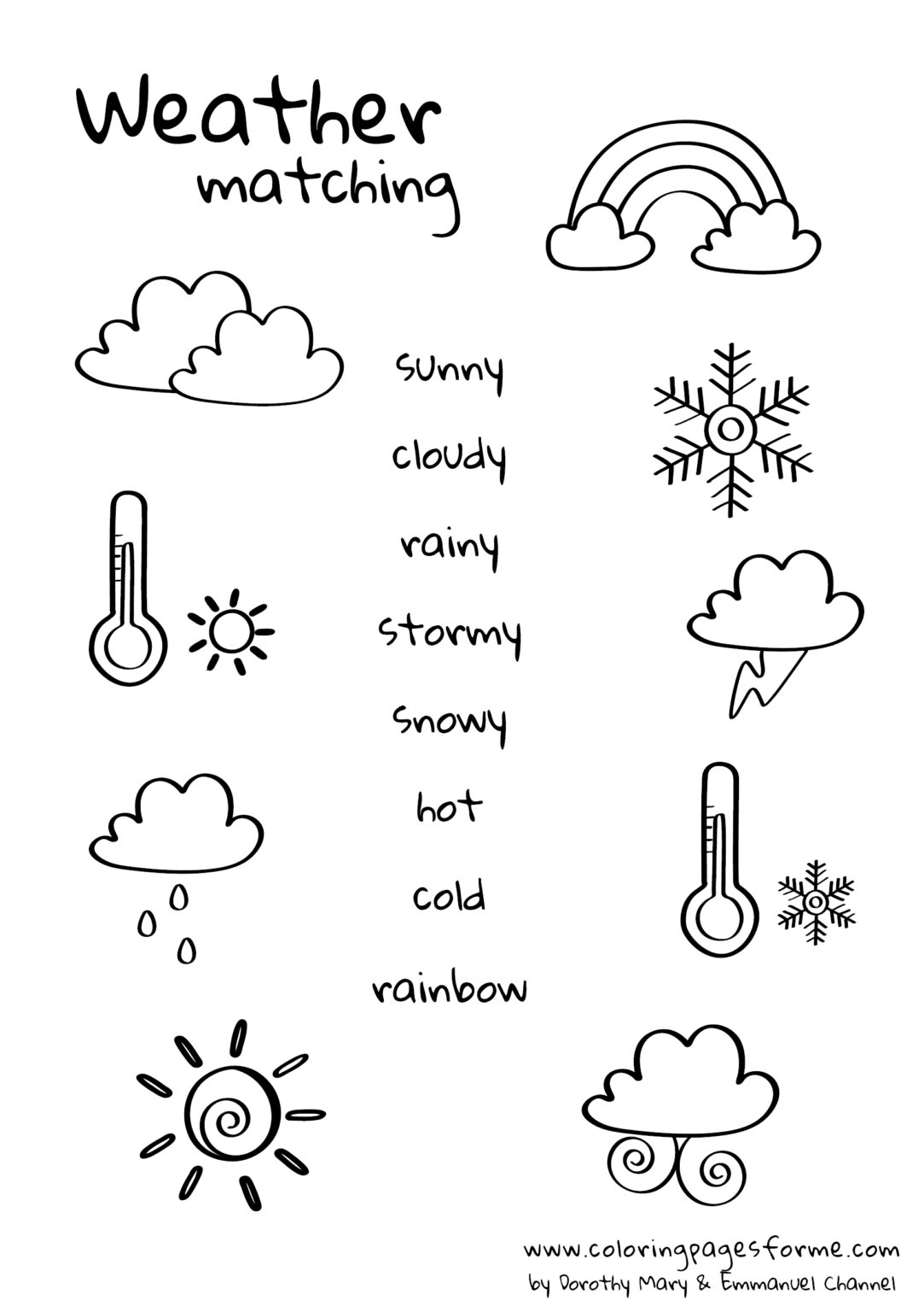 Weather English Worksheets Free Printable ESL Activities for Kids