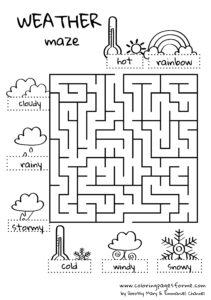 Weather English Worksheets Free Printable ESL Activities for Kids