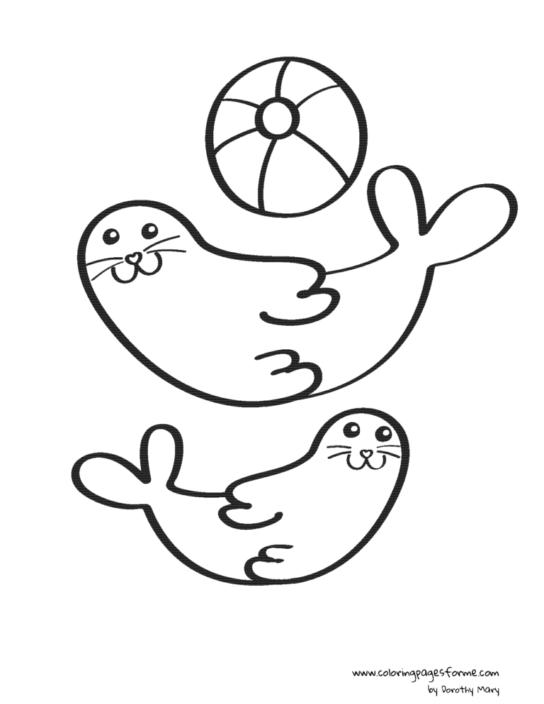 Sea Animals Coloring Pages for Kids