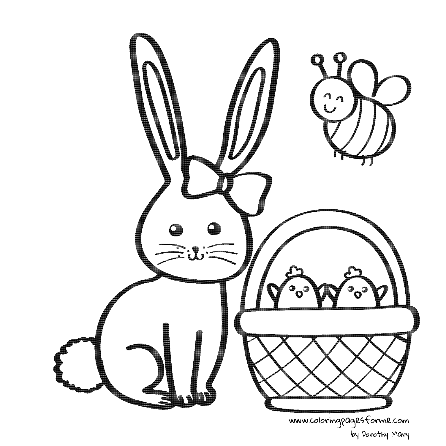 Free and Printable Easter Coloring Pages for Kids