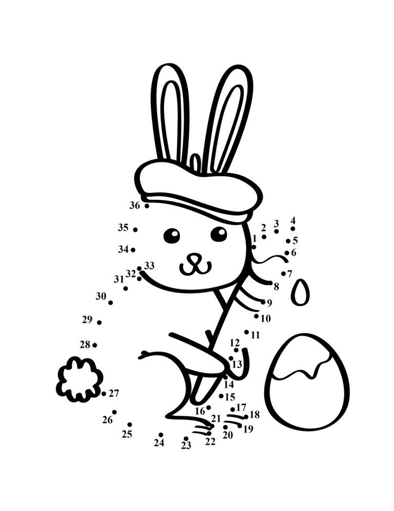 Free and Printable Dot to Dot Coloring Pages for Kids