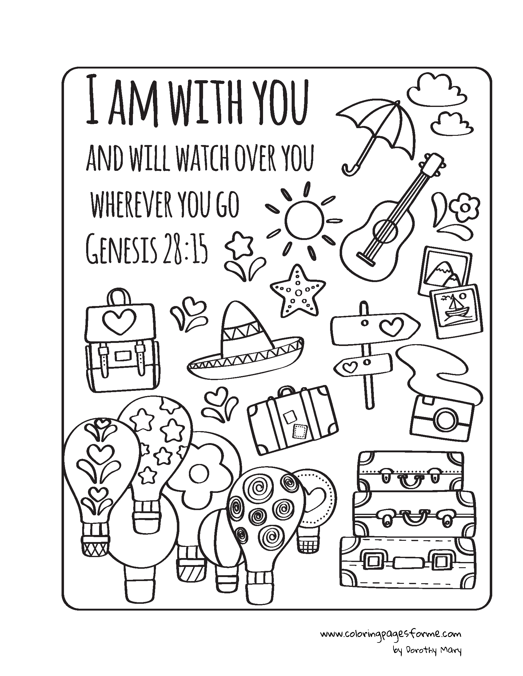Free and Printable Bible Verses Coloring Pages for Girls
