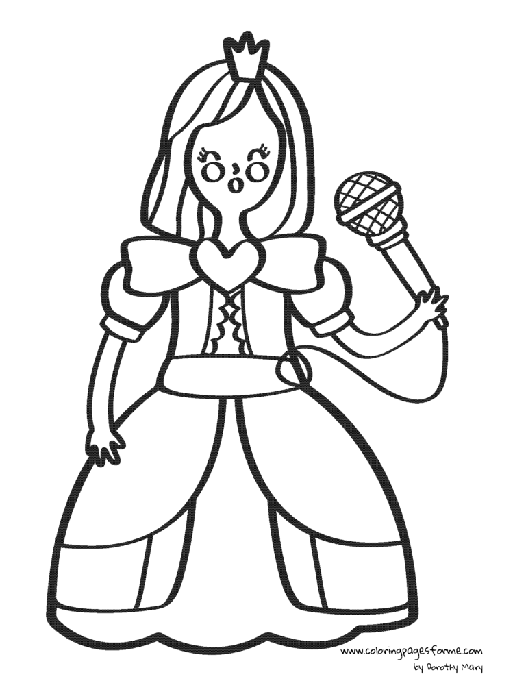 Free Printable Princess Coloring Pages for Girls