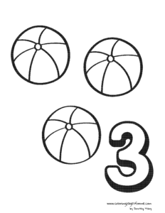 Free and Printable Number Counting Worksheets / Coloring Pages