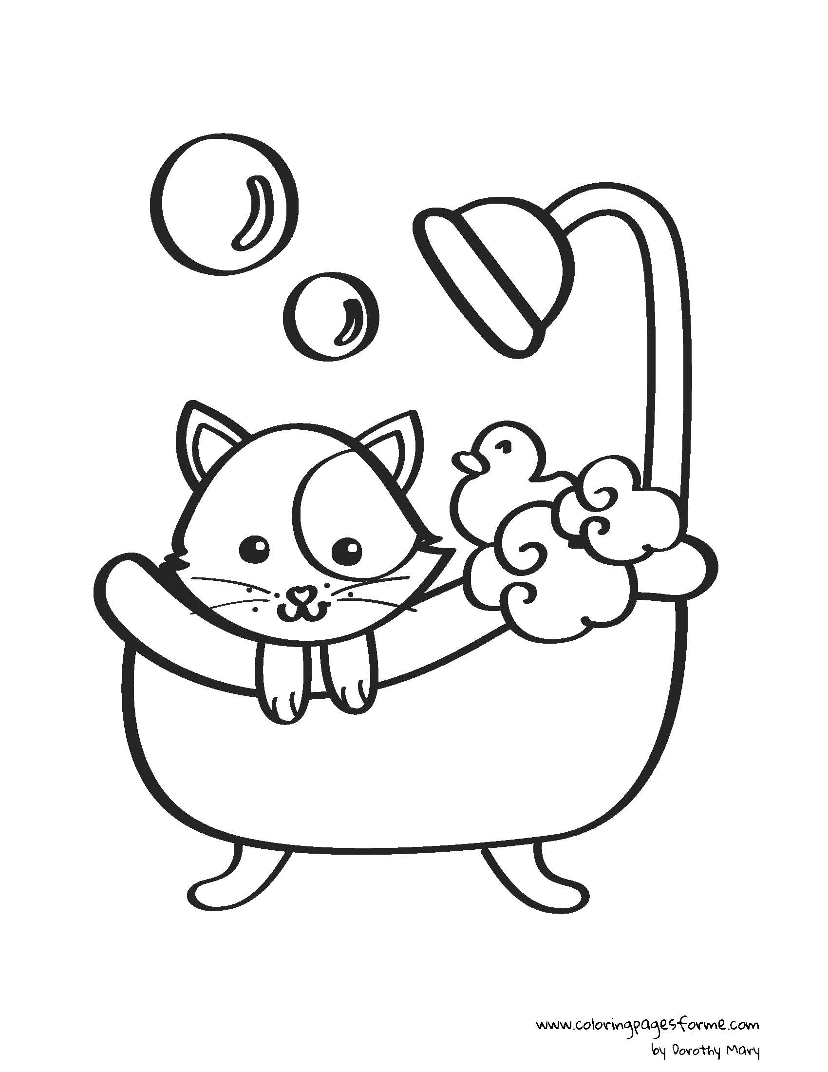 Free and Printable Cats Coloring Pages for Kids