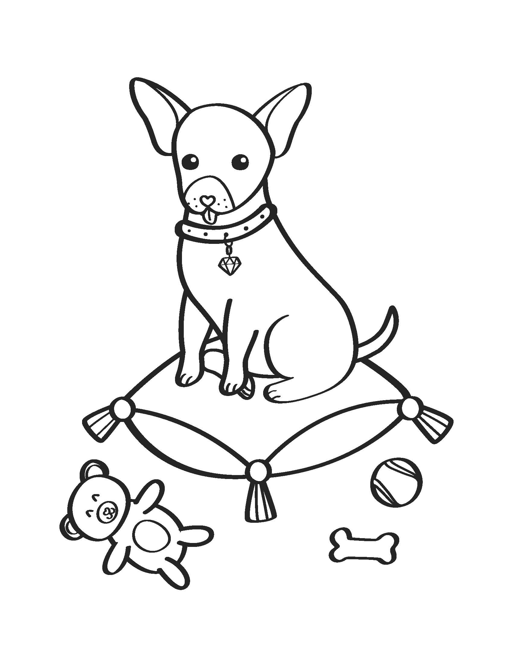 Free and Printable Dogs and Puppies Coloring Templates