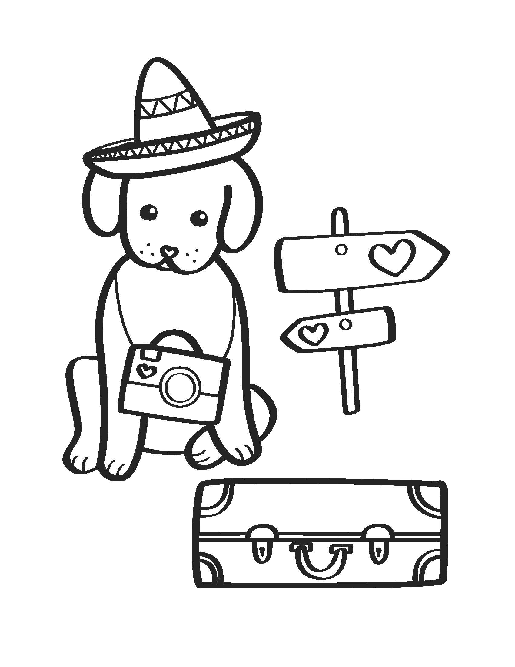Free and Printable Puppy Coloring Pages for Kids