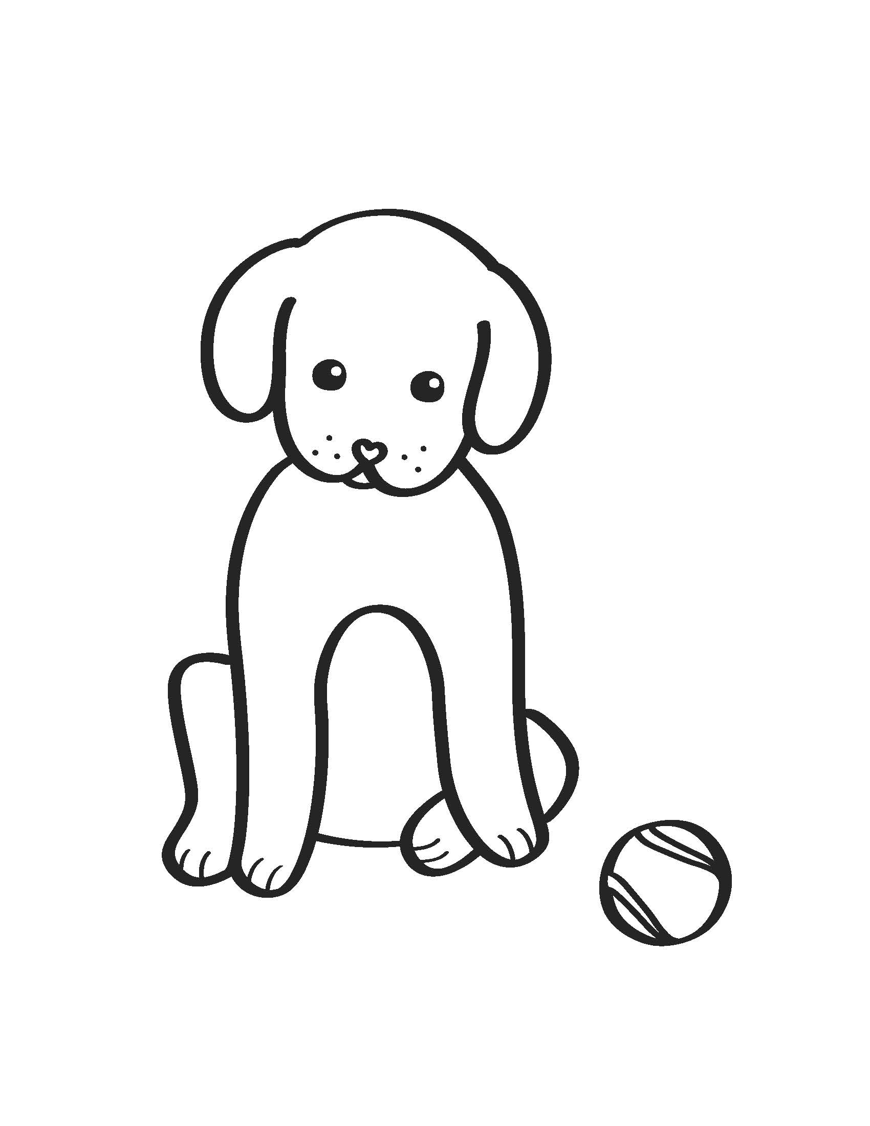 Free and Printable Dogs and Puppies Coloring Templates