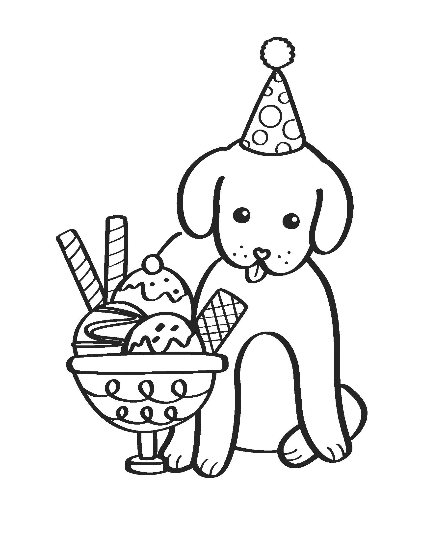 Free and Printable Puppy Coloring Pages for Kids