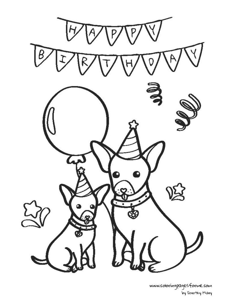 Birthday Coloring Pages for Kids – Free Printables