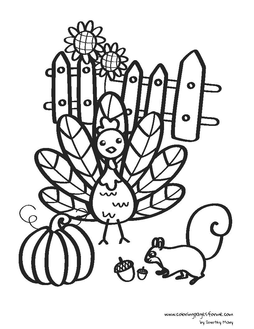 Thanksgiving Coloring Pages – Free & Printable for Kids